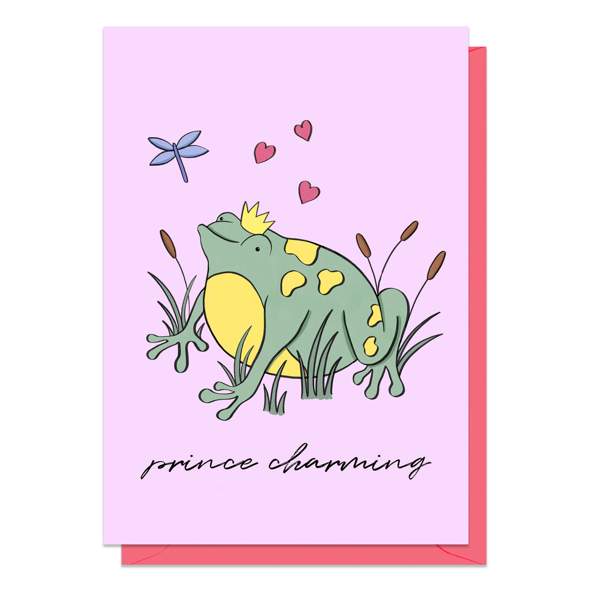 Frog Prince Card | Neon Magpie
