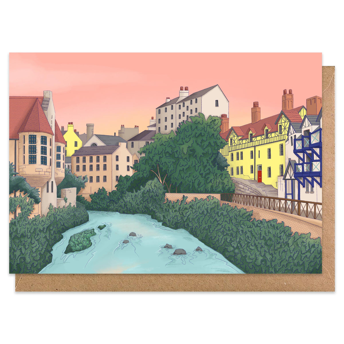 Dean Village Card | Neon Magpie