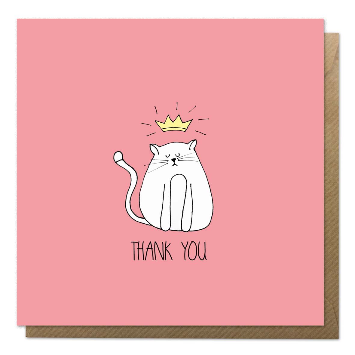 Cat Thank You Card | Neon Magpie